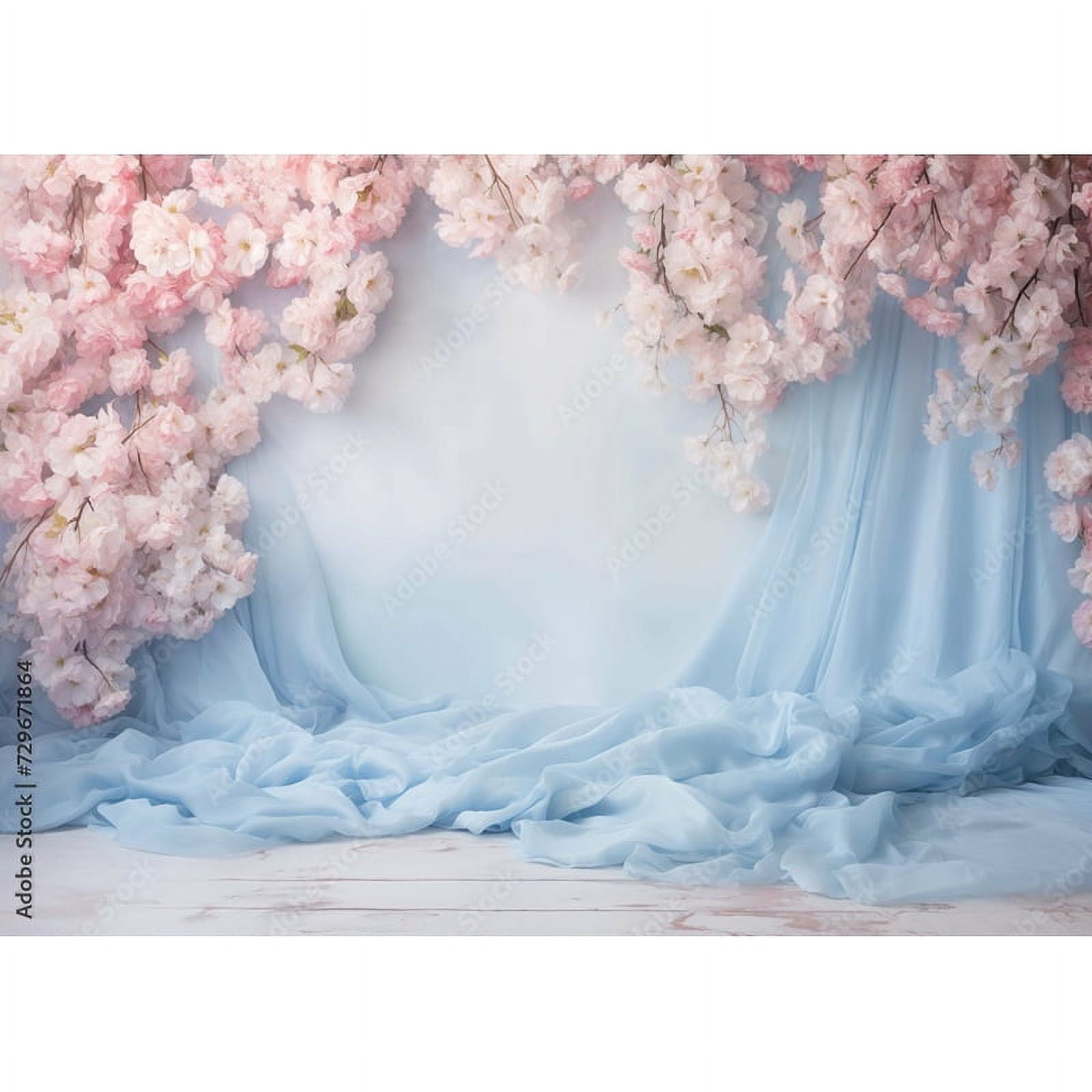 Pink Bear Digital Background for Baby Birthday Cake Smash Studio ...