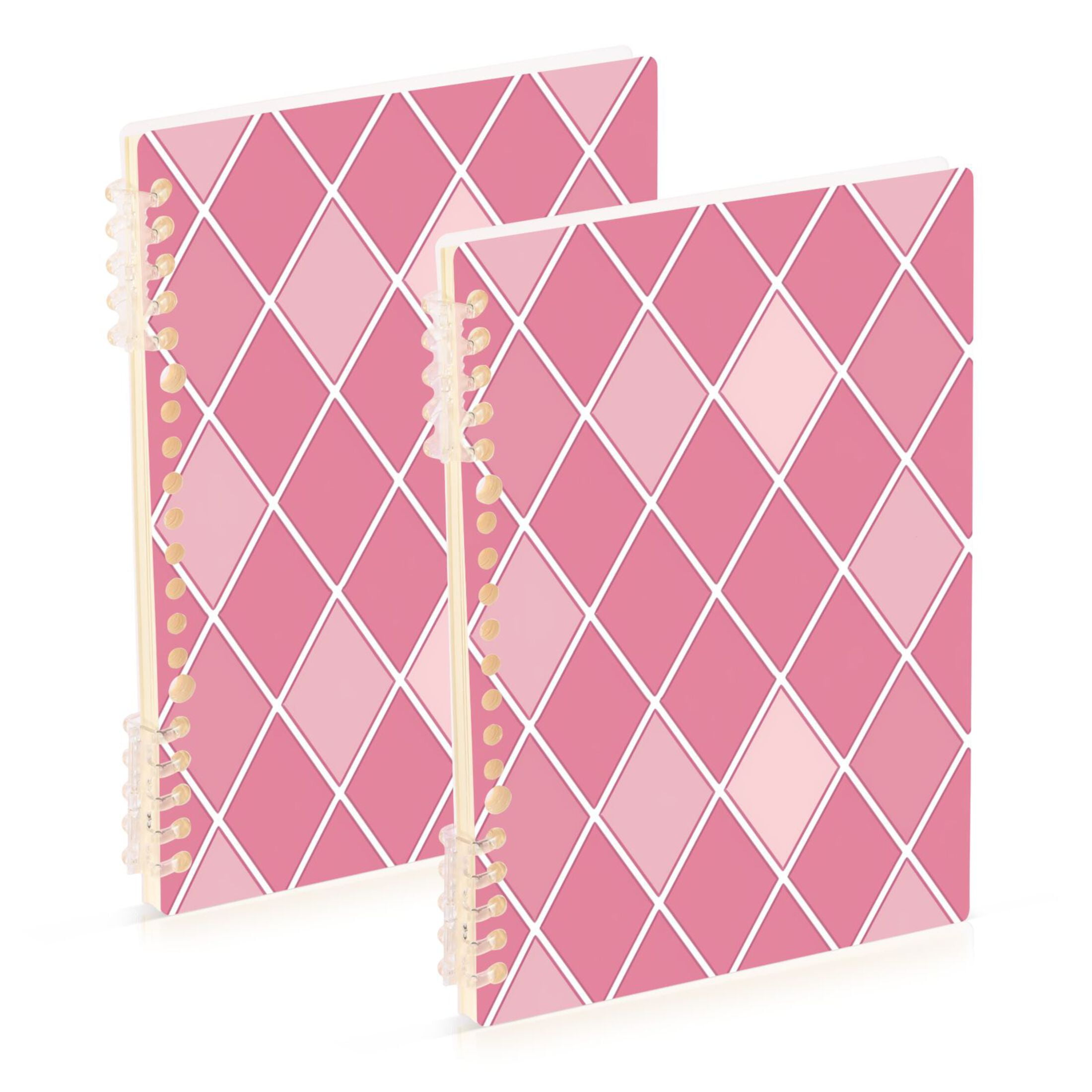 Pink Block Notebooks 2 Pcs 1-subject Journal 60 Sheets A5 College Ruled ...