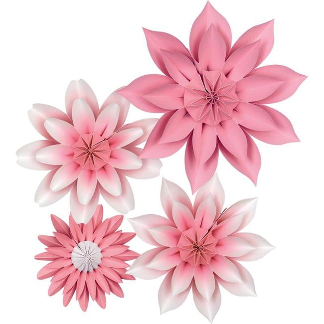 Pink Blossoms Paper Flowers - Walmart.com