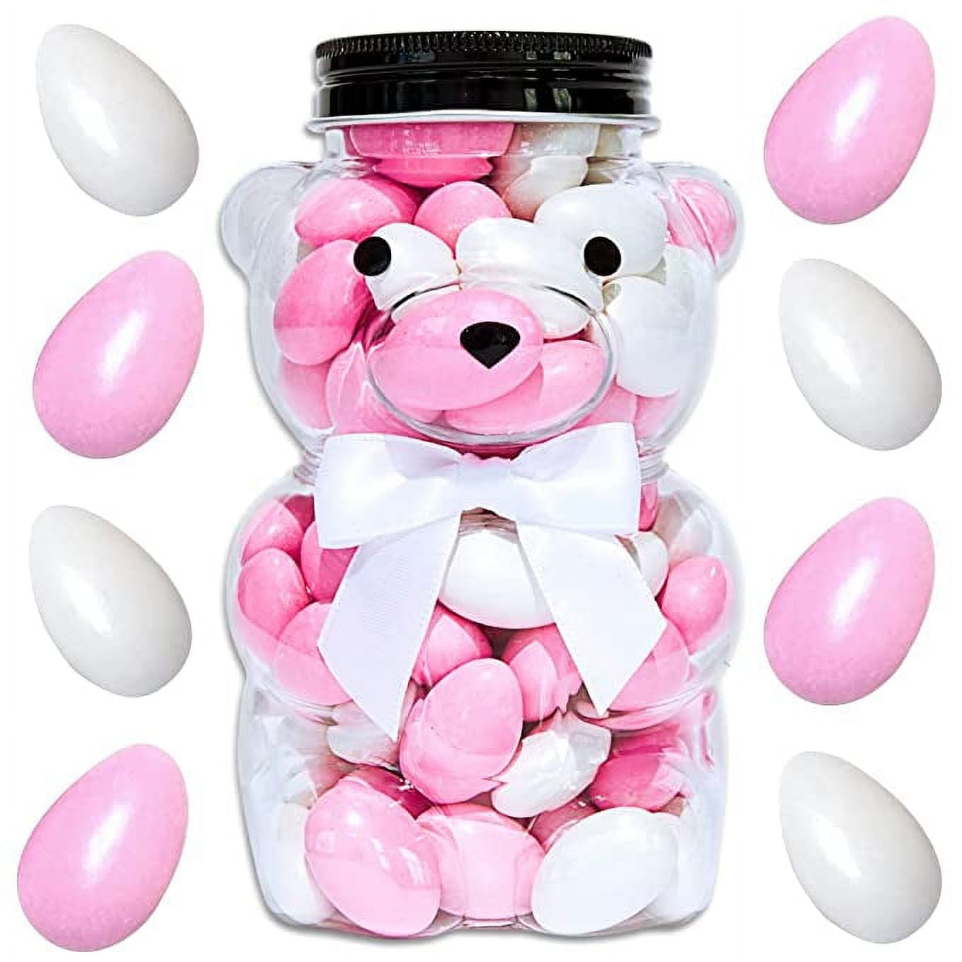 Pink and Blue Candy in Bear Jar - Delicious Candies for Boy and Girl ...