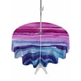 Pink Blue Purple Gradient Round Outdoor Tablecloth with Umbrella Hole ...