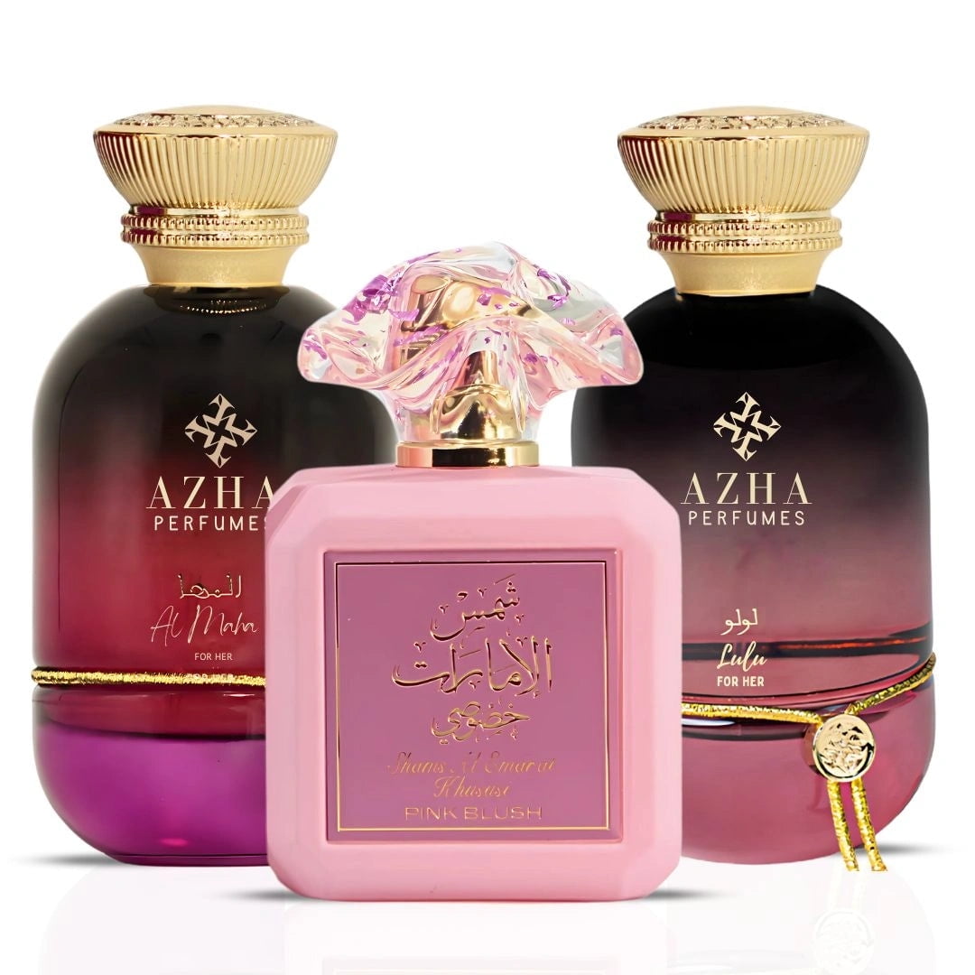 Pink Blush by Ard Al Zaafaran, Al Maha & Lulu by Azha – Eau de Parfum ...