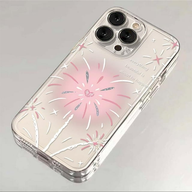 Pink Blush Firework Christmas Tree iPhone 15 Apple 14 Case 13 Huawei ...