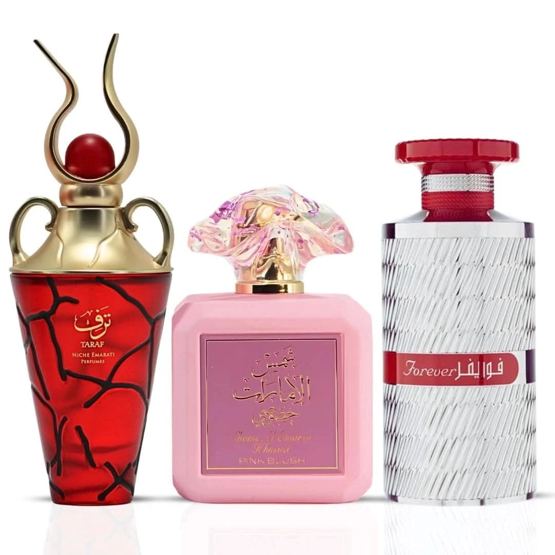 Pink Blush & Forever Silver by Ard Al Zaafaran & Niche Emarati Taraf by ...