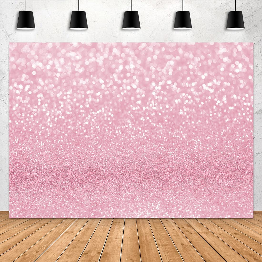 Pink Bokeh Backdrop Abstract Glitter Abstract Sparkle Spot Photography Background Baby Shower ...