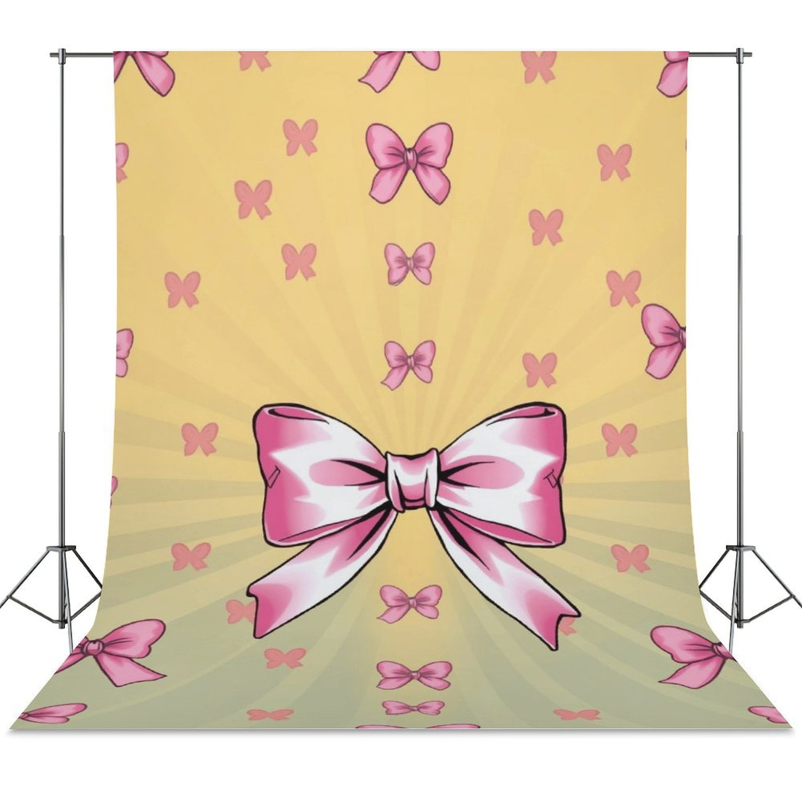 Pink Bow Background Pattern Party Backdrop Birthday Decoration ...
