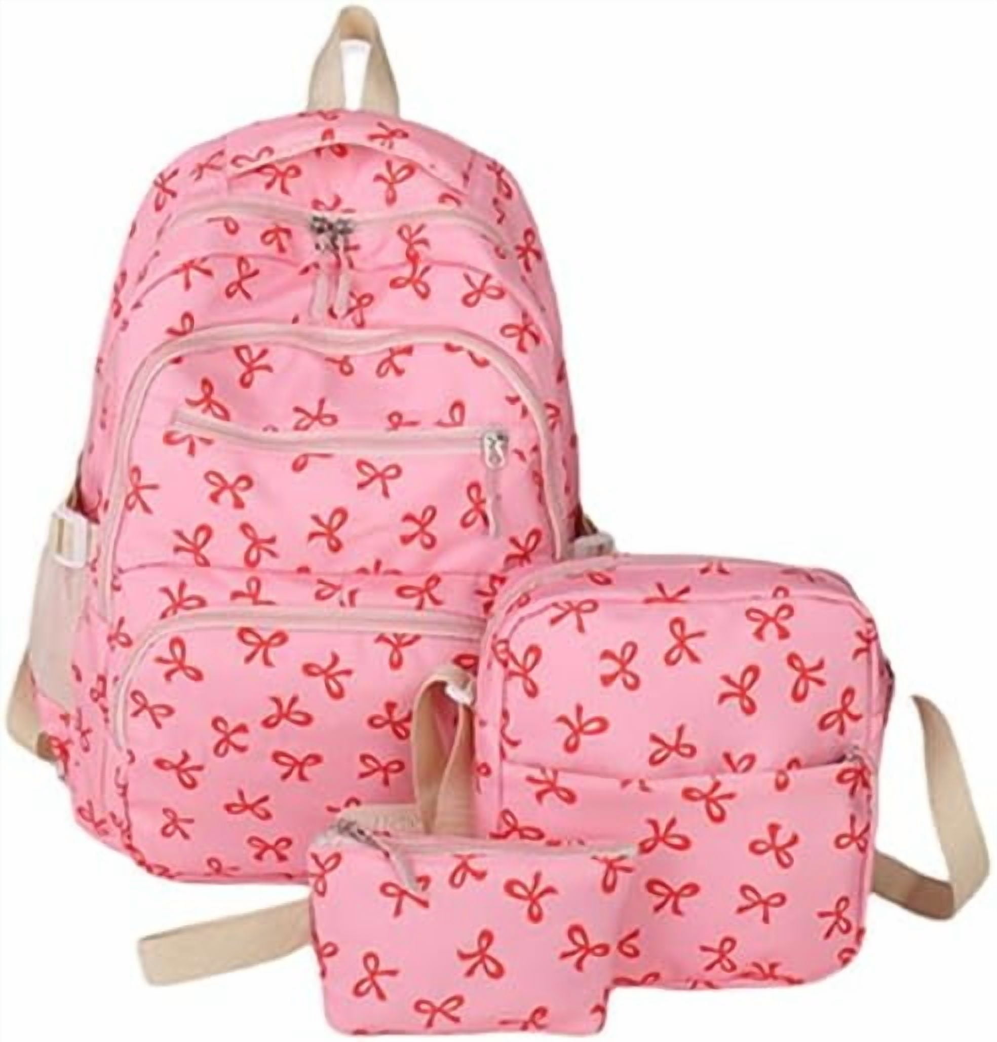Pink Bow Backpack Set Cute Kawaii Backpack Coquette Bow Daypack ...