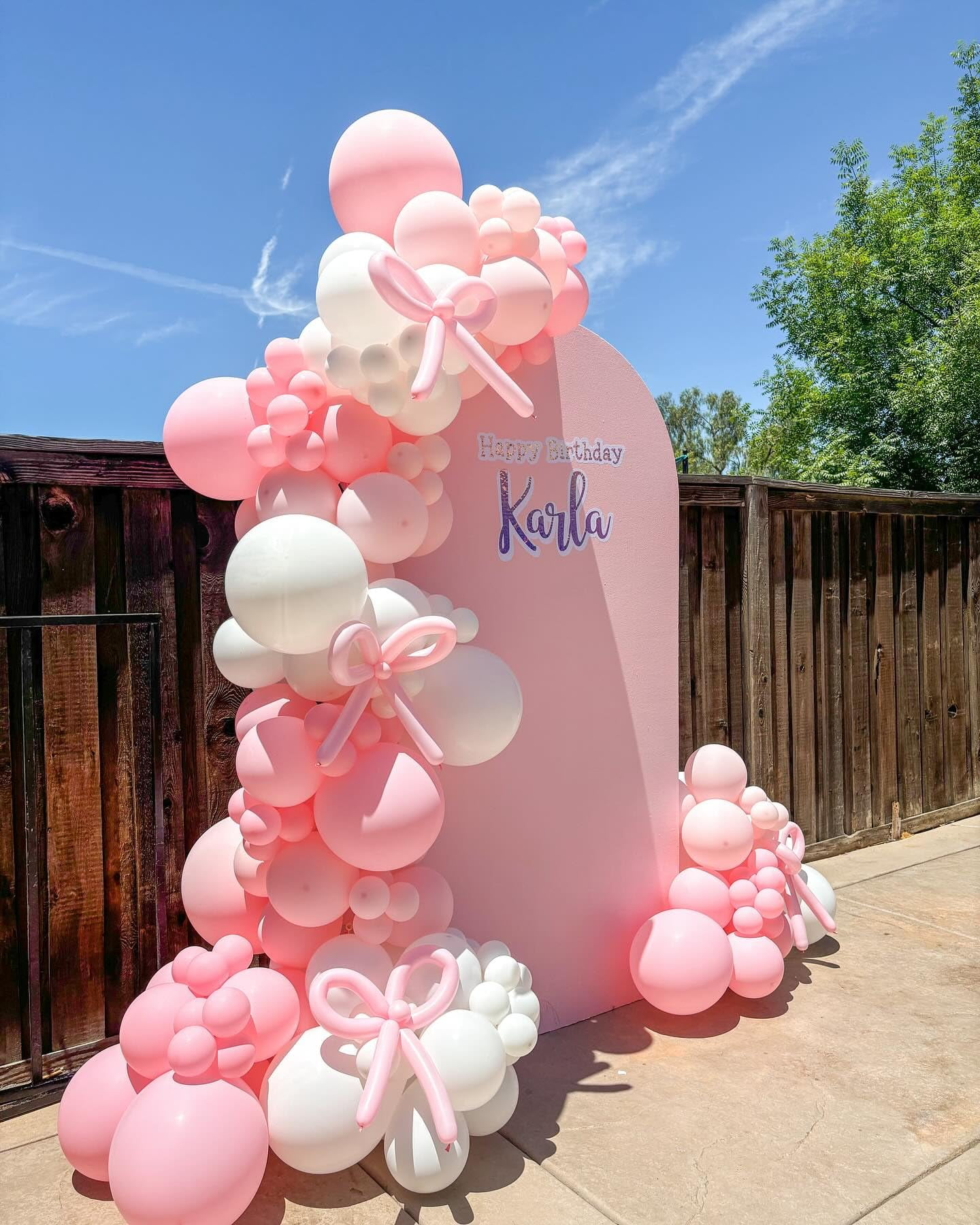 Pink Bow Balloon AJH3 Garland Arch Kit - Coquette Birthday Coquette Bow ...