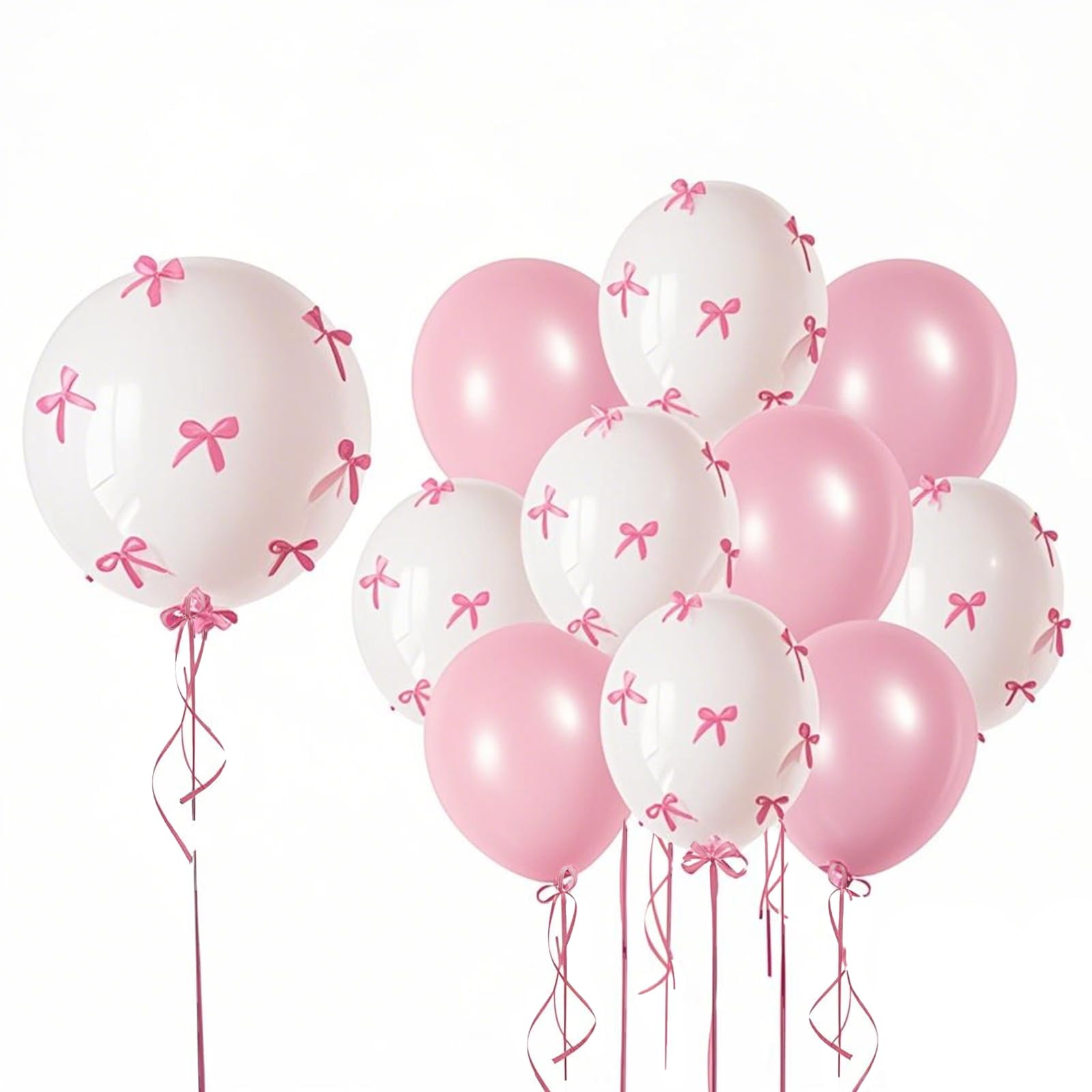 Pink Bow Party Decorations Bow Balloons ZLK1 BoBo Balloons for Wicked ...