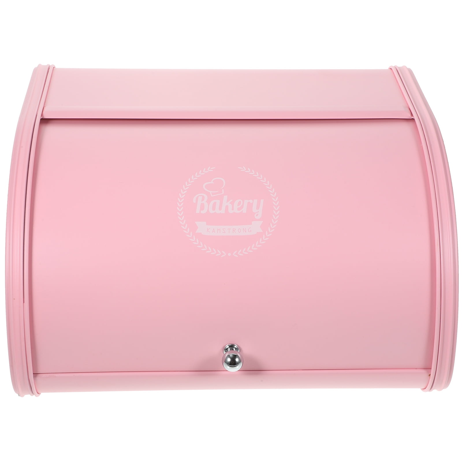 Pink Bread Bin Set Clear Rustproof Box Rolling Door - Walmart.com