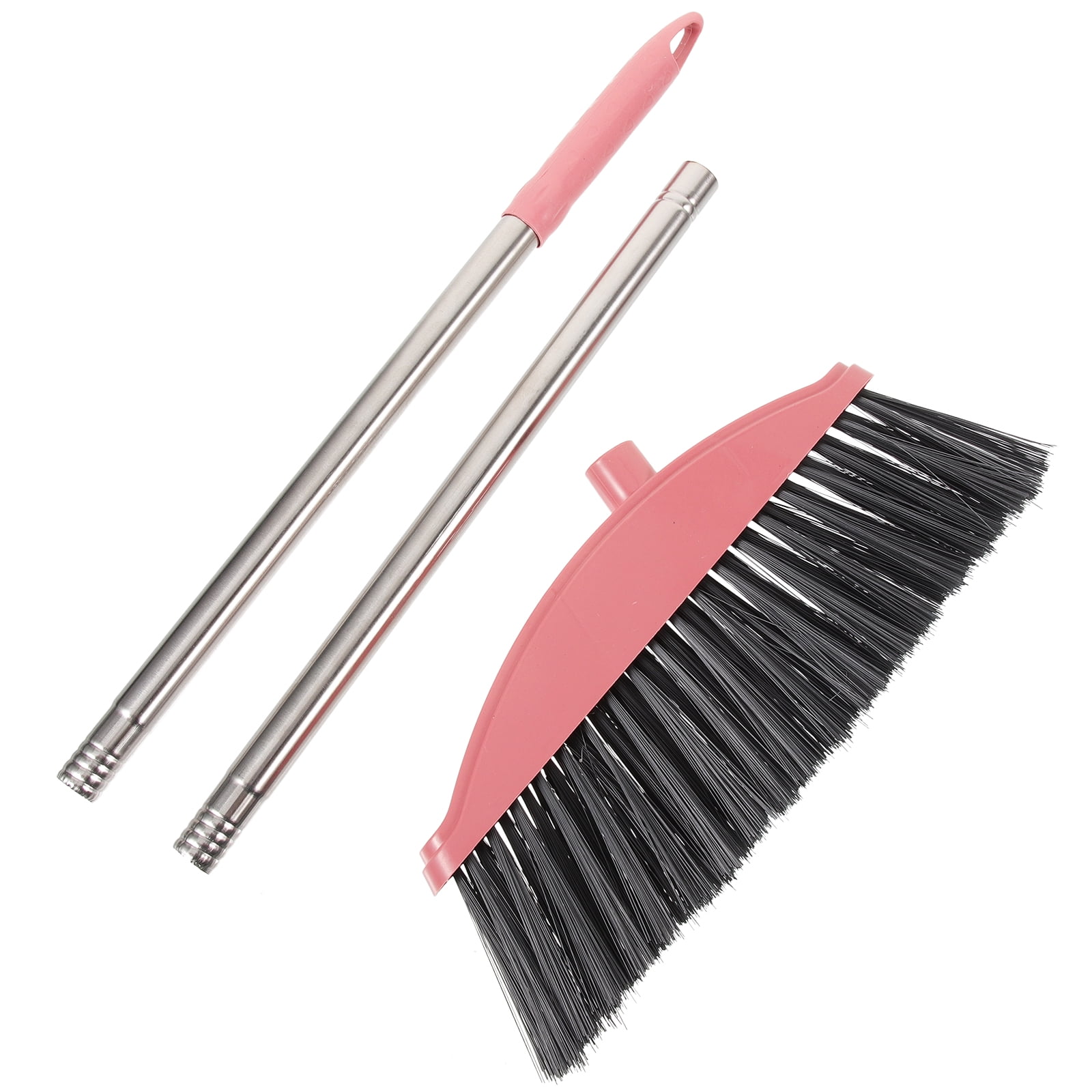Pink Broom Sweeping Brooms Long Handle Dustpan Foldable Office ...