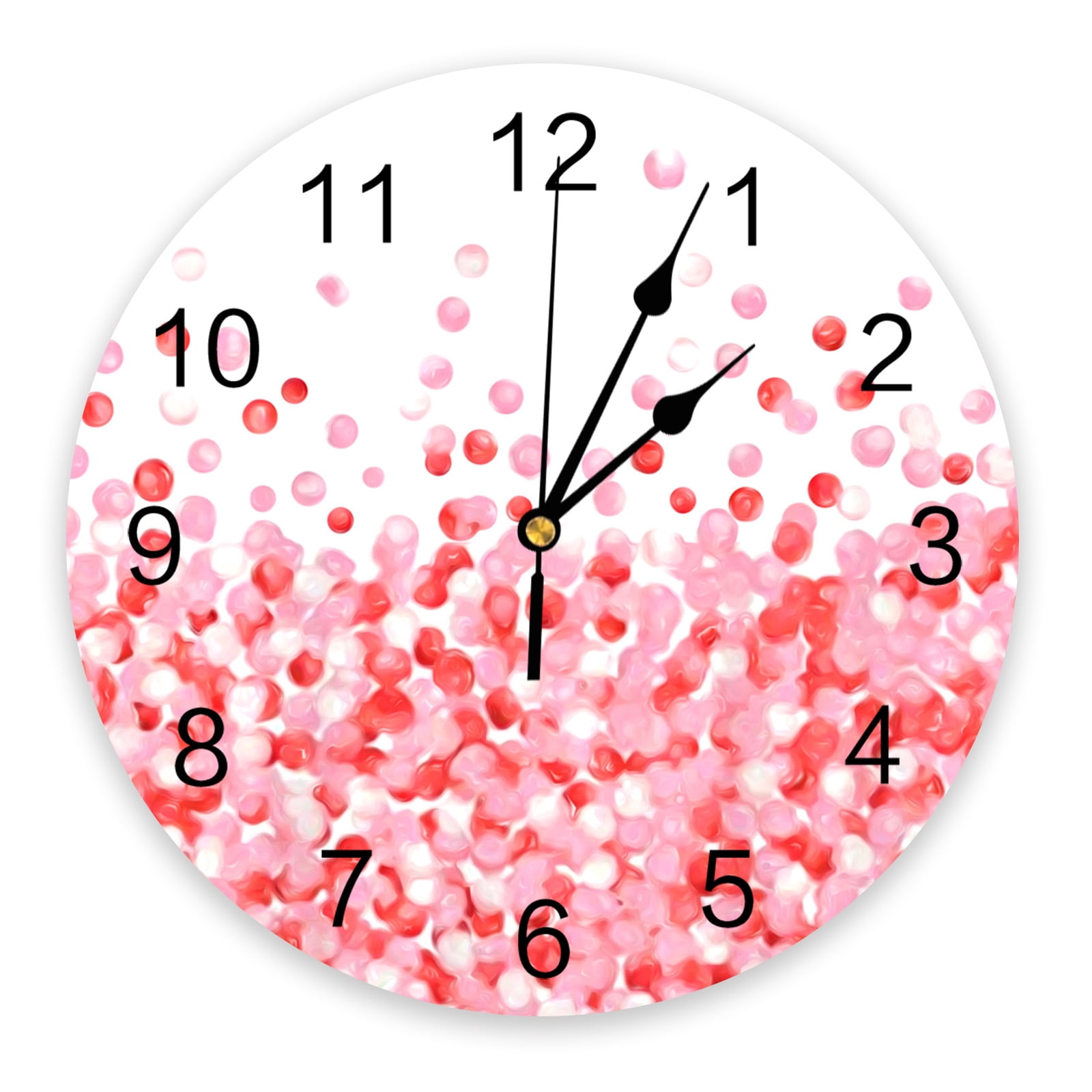 Pink Bubble Balloon PVC Wall Clock Modern Design Living Room Decoration ...