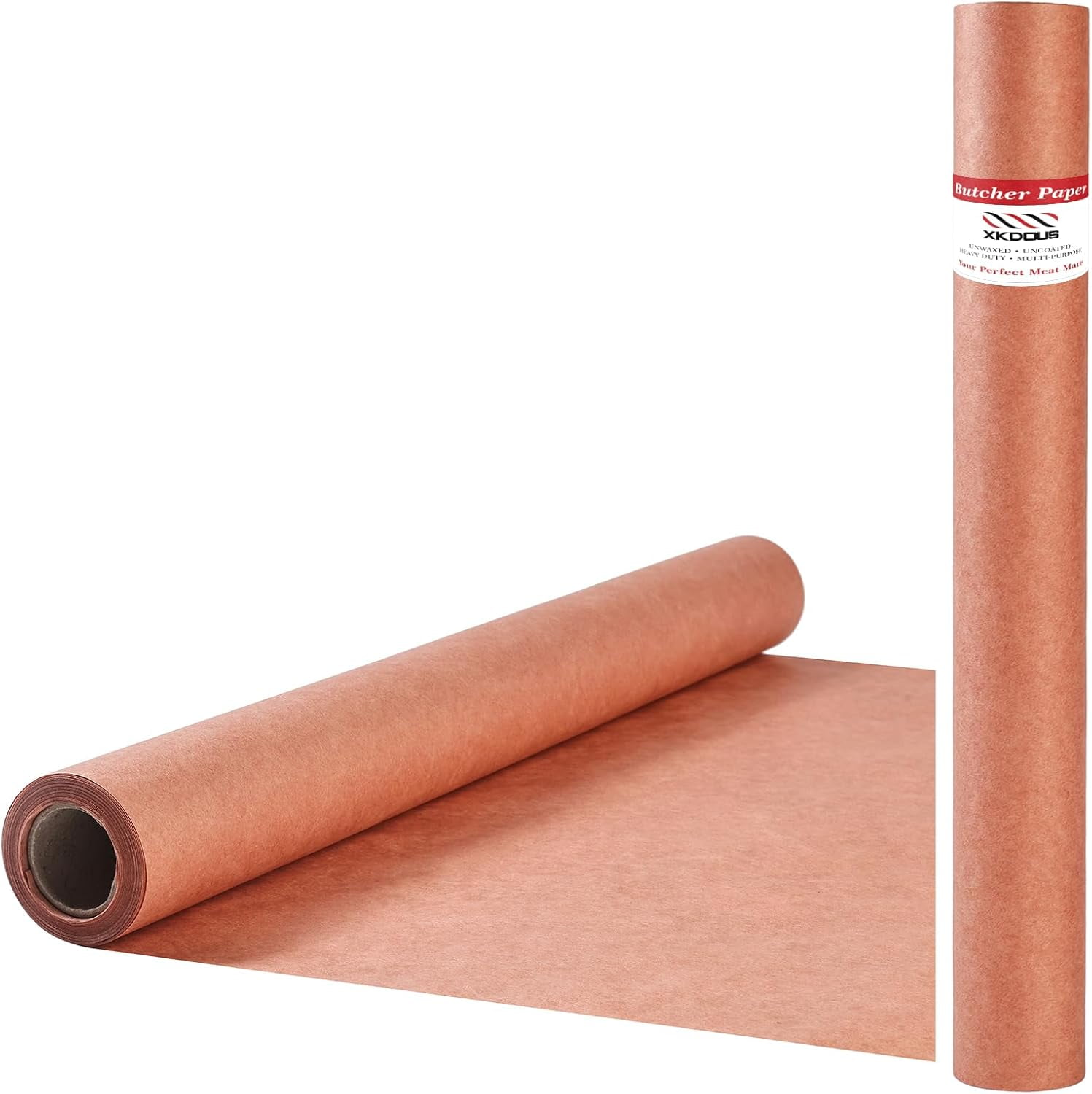 Pink Butcher Paper Roll Unwaxed 17.7 Inch x 33 Feet, BBQ Peach Wrapping ...