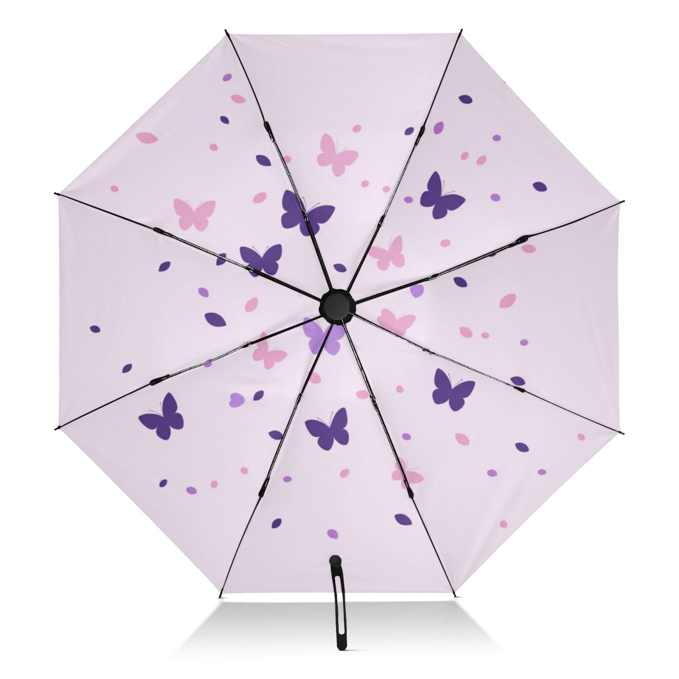 Pink Butterflies Extra Large Automatic Umbrella, UV Protection ...