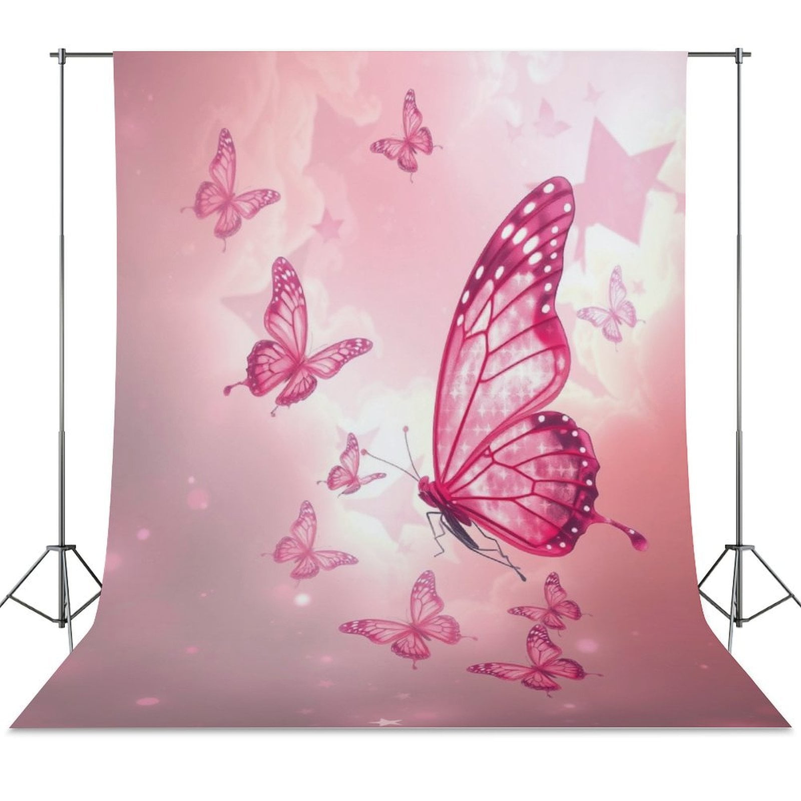 Pink Butterflies Flying Free Photography Backdrops Adult Photostudio ...