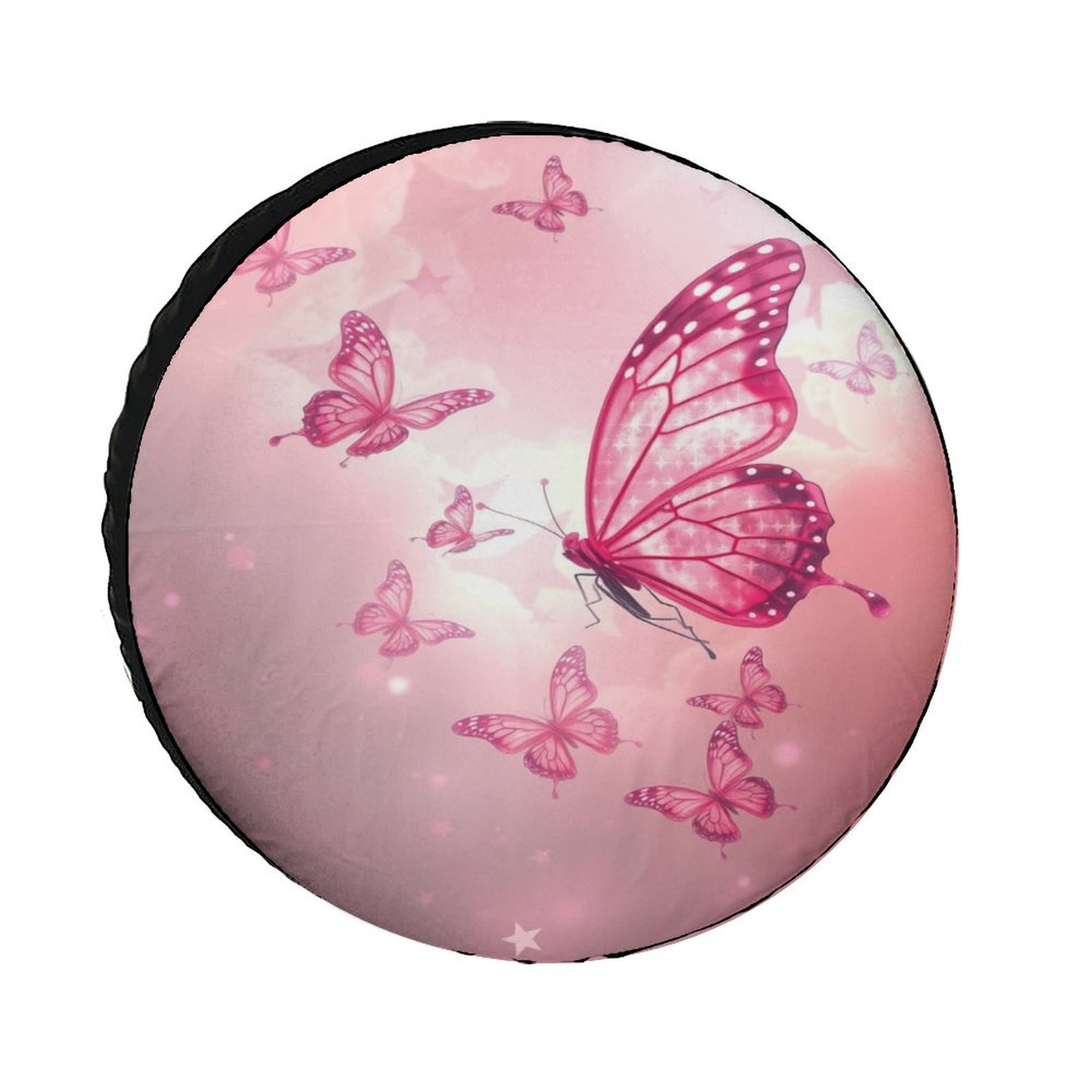 Pink Butterflies Flying Free Spare Tire Cover Weatherproof Wheel Camper ...