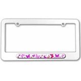 Pink Butterflies License Plate Tag Frame, Multiple Colors - Walmart.com