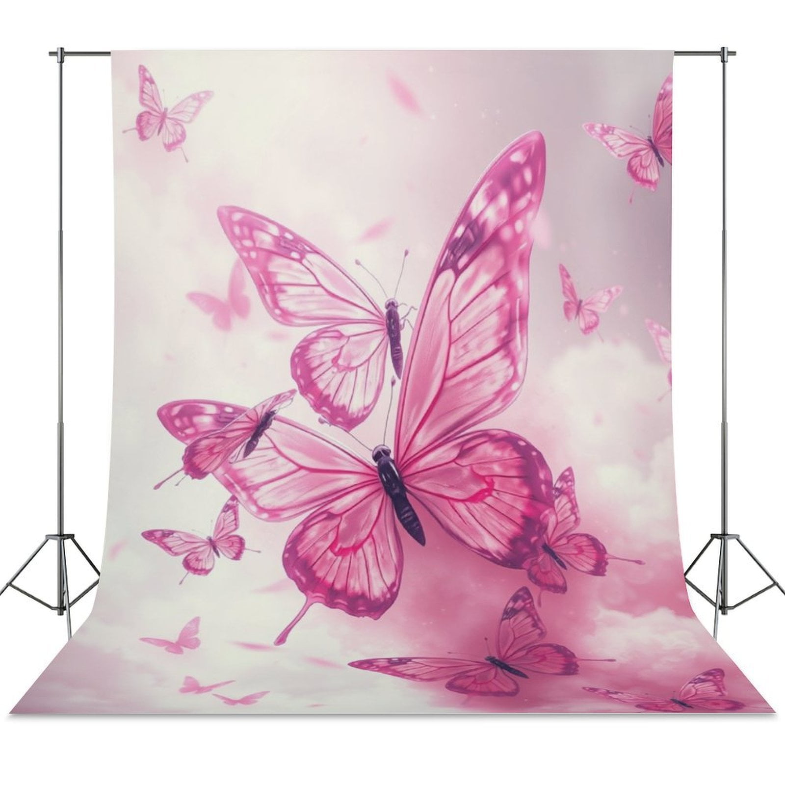 Pink Butterfly Dream Photography Backdrops Adult Photostudio Props Decors Backgrounds - Walmart.com