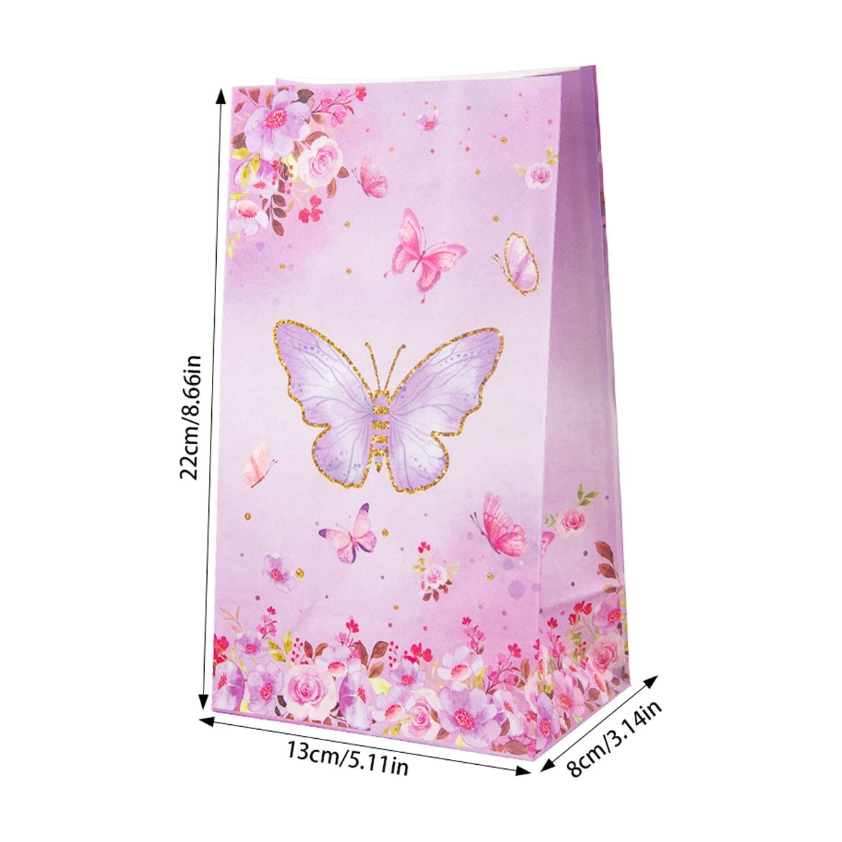Pink Butterfly Party Disposable Tableware Set Paper Plate Cup Happy ...