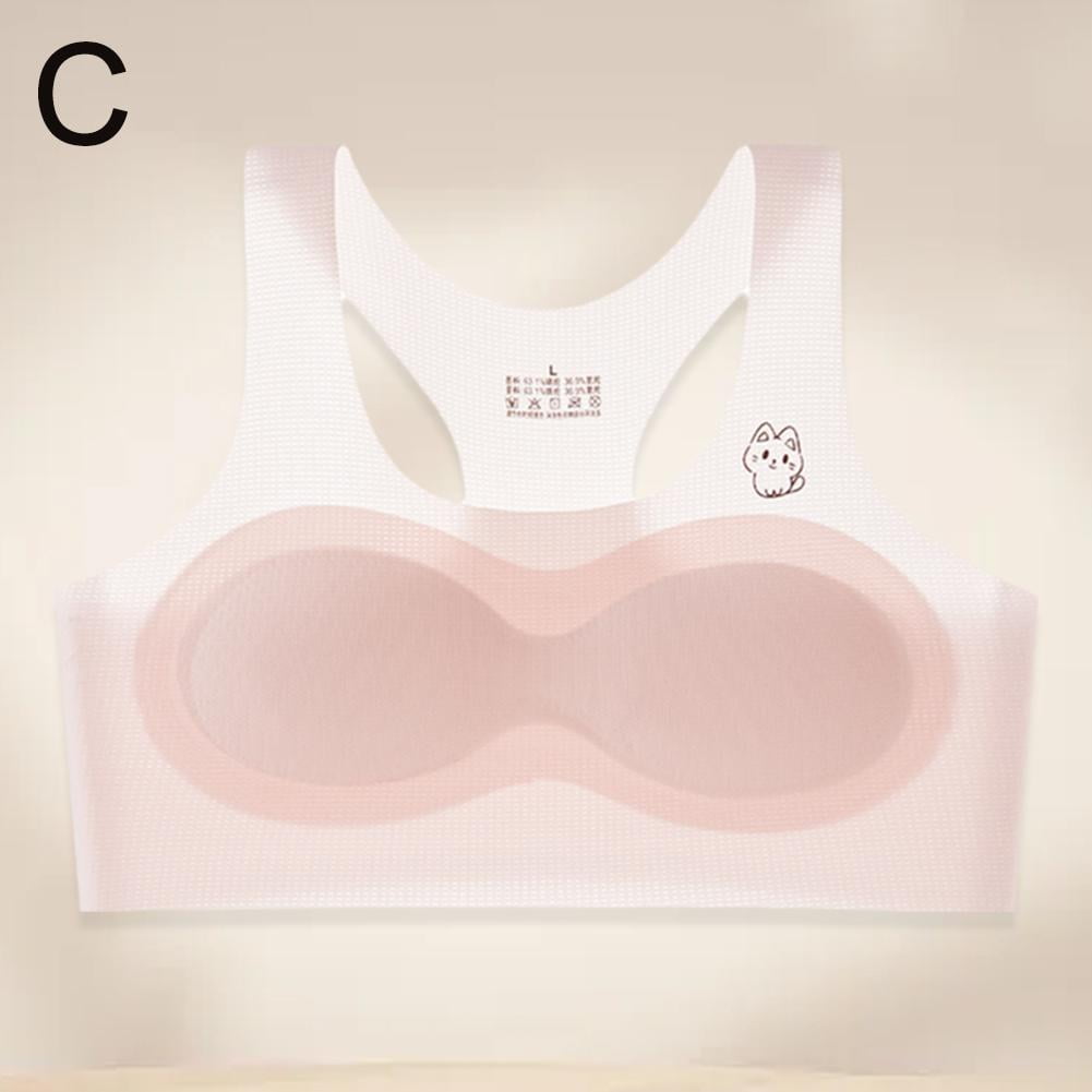 Pink C M Big Kids Girls Seamless Bra Developmental Primary School Girls ...
