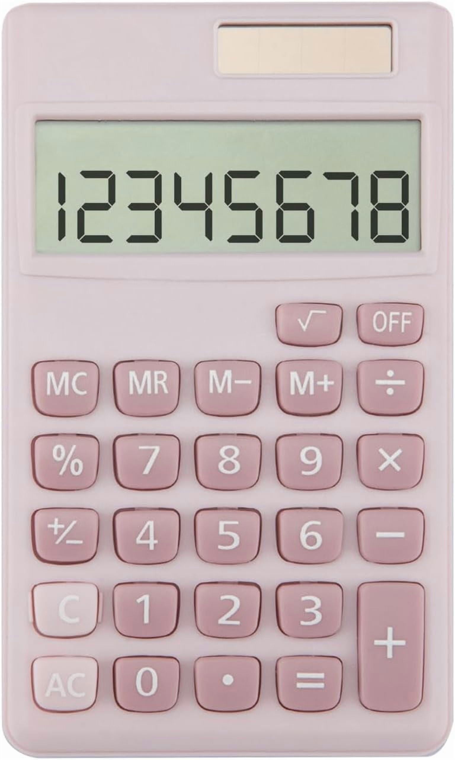 Pink Calculator,Small Calculator,Mini Calculator,Cute Calculator,Solar ...