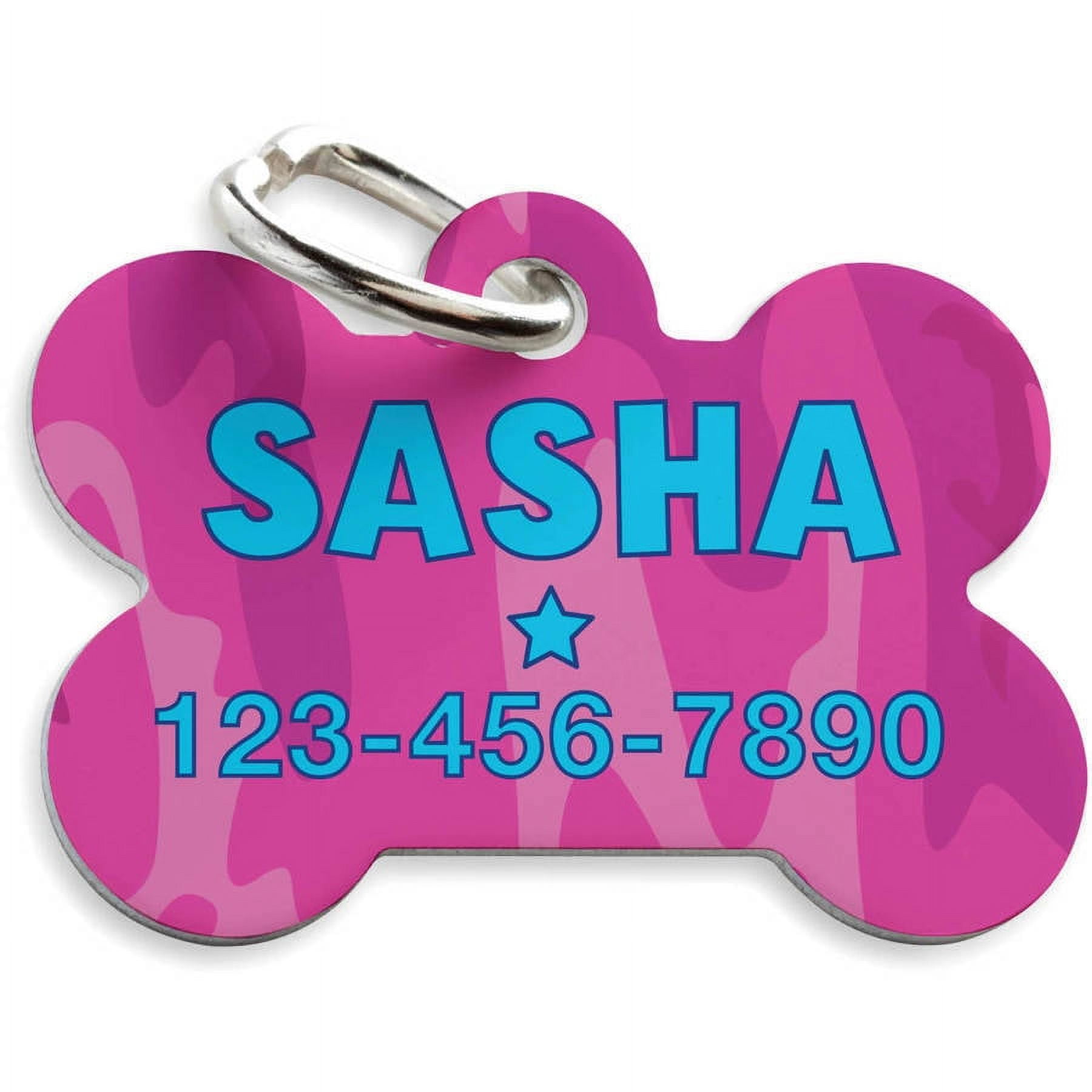 Pink Camo Peronalized Pet Tag - Walmart.com