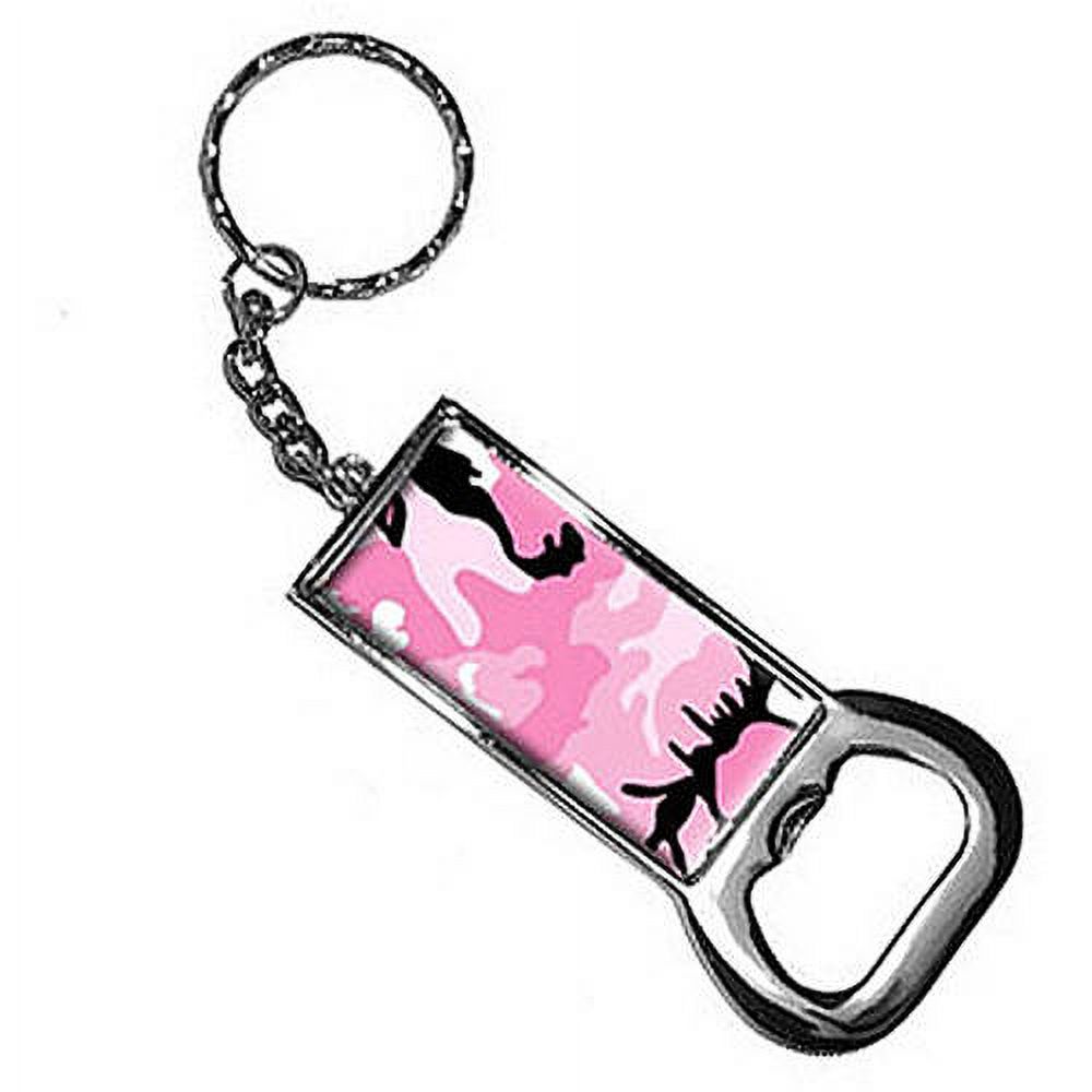Pink Camouflage Army Soldier Keychain Key Chain Ring Bottle Bottlecap ...