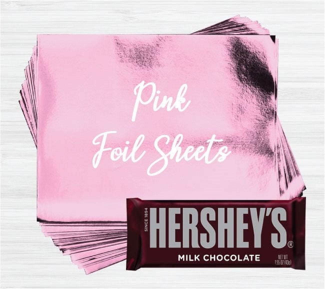 Pink Candy Bar Foil for Wrapping Chocolate Candy Bars - Pack of 40 ...