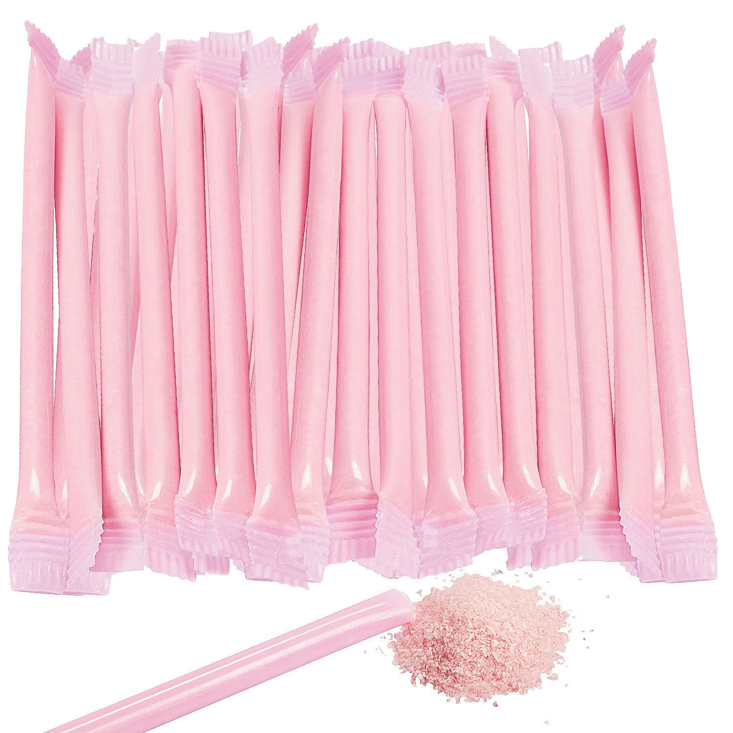 Pink Candy Powder Filled Sticks - 240 Pieces - Bulk Candy - Pixie ...