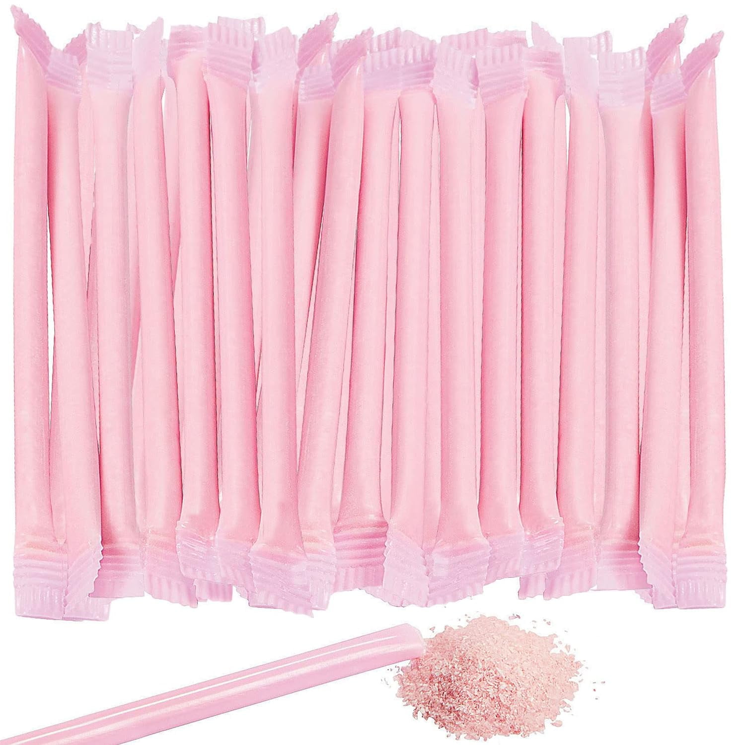 Pink Candy Powder Filled TMA3 Sticks - 240 Pieces - Bulk Candy - Pixie ...