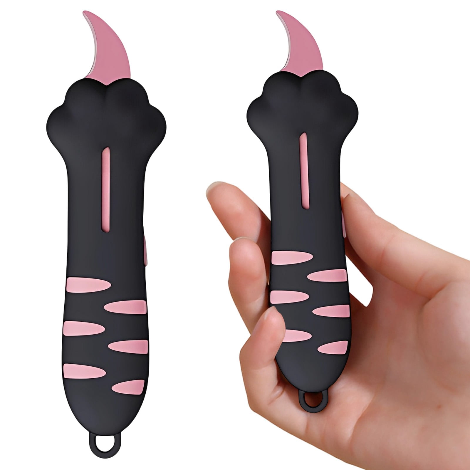 Pink Cat Paw Box Cutter, Cute Retractable Safety Craft Cutter for ...