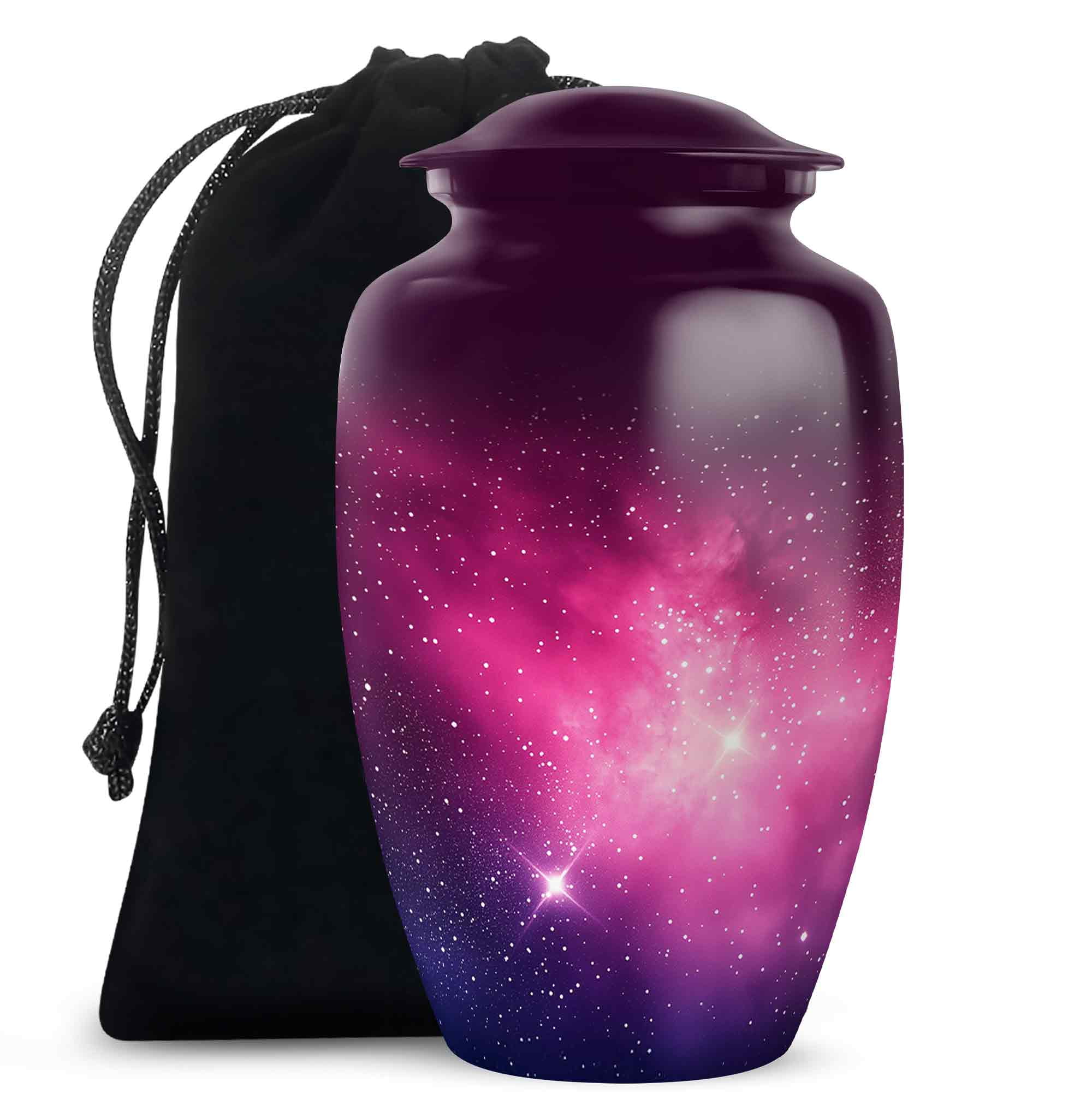 Pink Celestial Twilight Large Funeral Urn For Human Ashes Adult Male ...