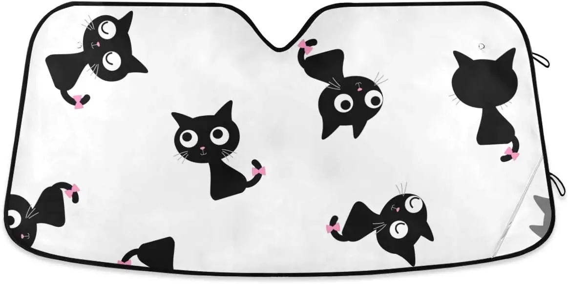 Pink Cherry Blossom Car Windshield Sun Shade Block UV Rays Sun Visor ...