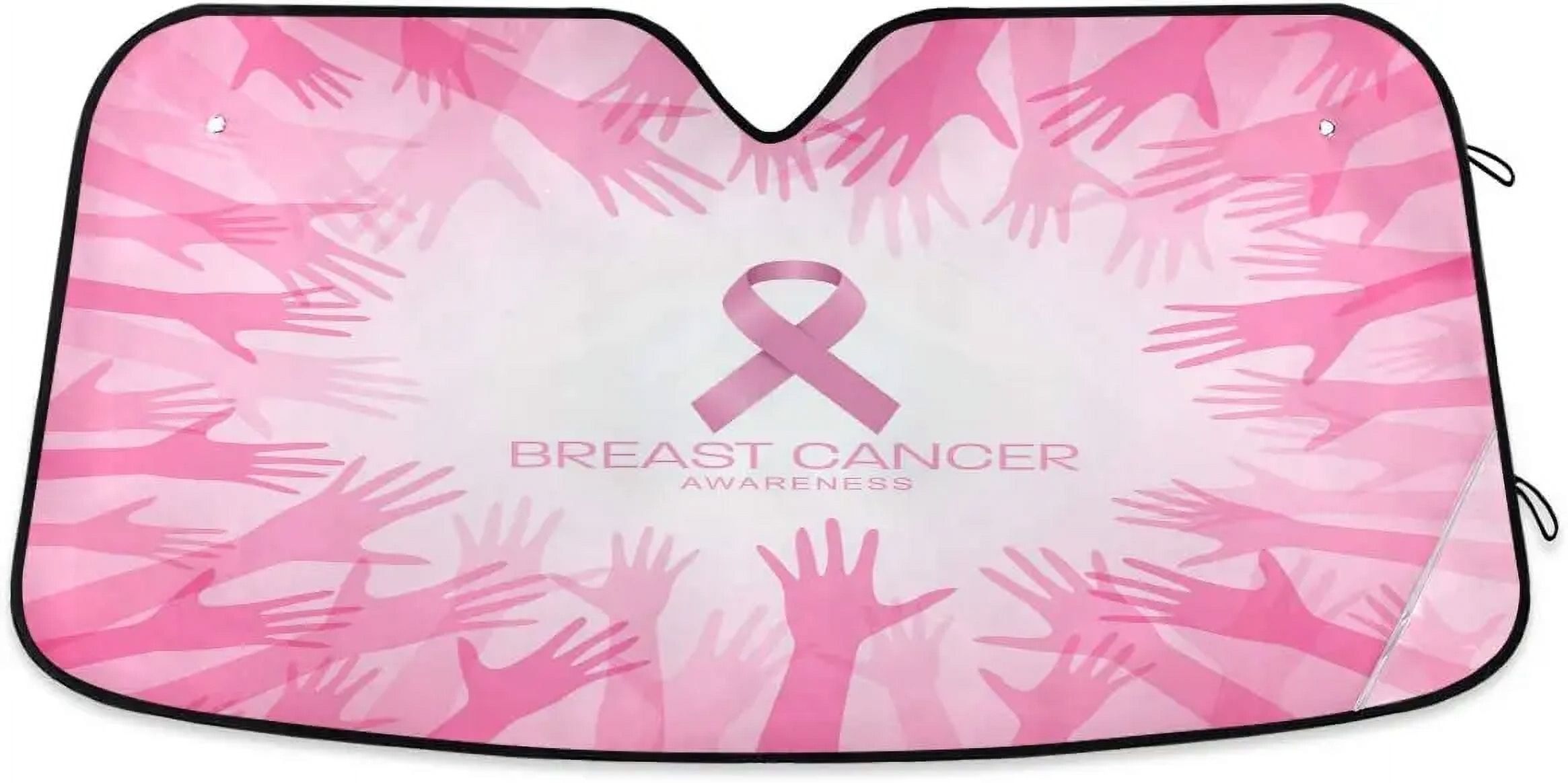 Pink Cherry Blossom Car Windshield Sun Shade Block UV Rays Sun Visor ...