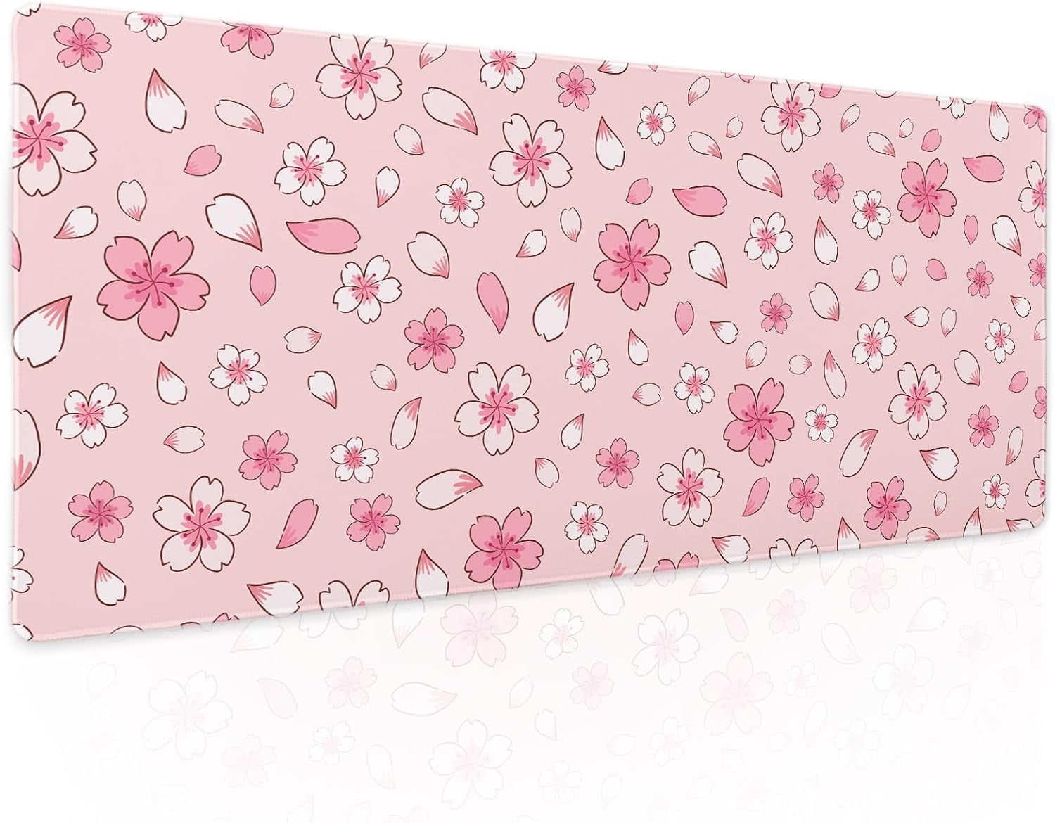 Pink Cherry Blossom Gaming Mouse Pad - XL Cute Anime Aesthetics, Kawaii ...