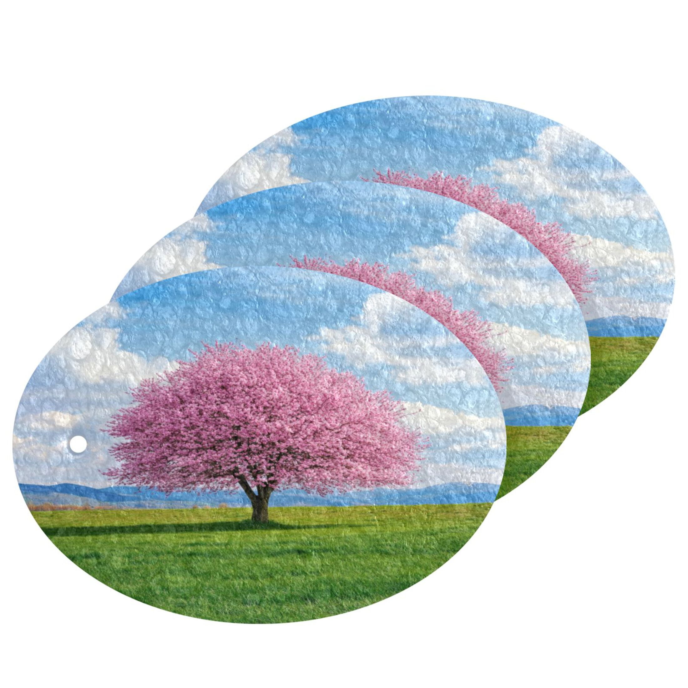 Pink Cherry Blossom Tree 3 Pack Dish Sponges Bulk Natural Sponges ...
