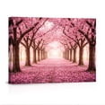 Pink Cherry Blossom Tree Tunnel Romantic Floral Pathway For Living Room ...