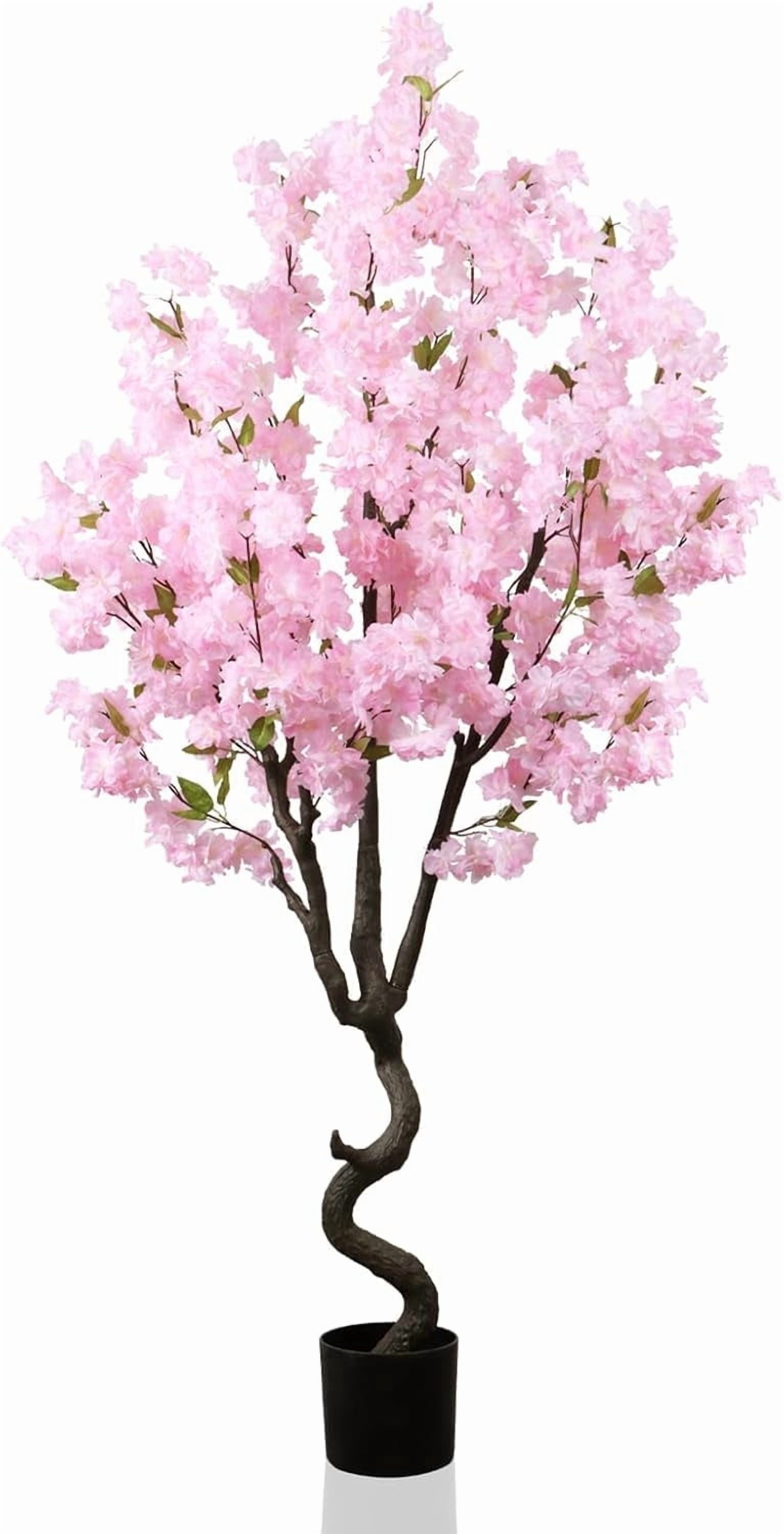 7FT Artificial Cherry Blossom Tree Beautiful Sakura Flower Tree Indoor ...