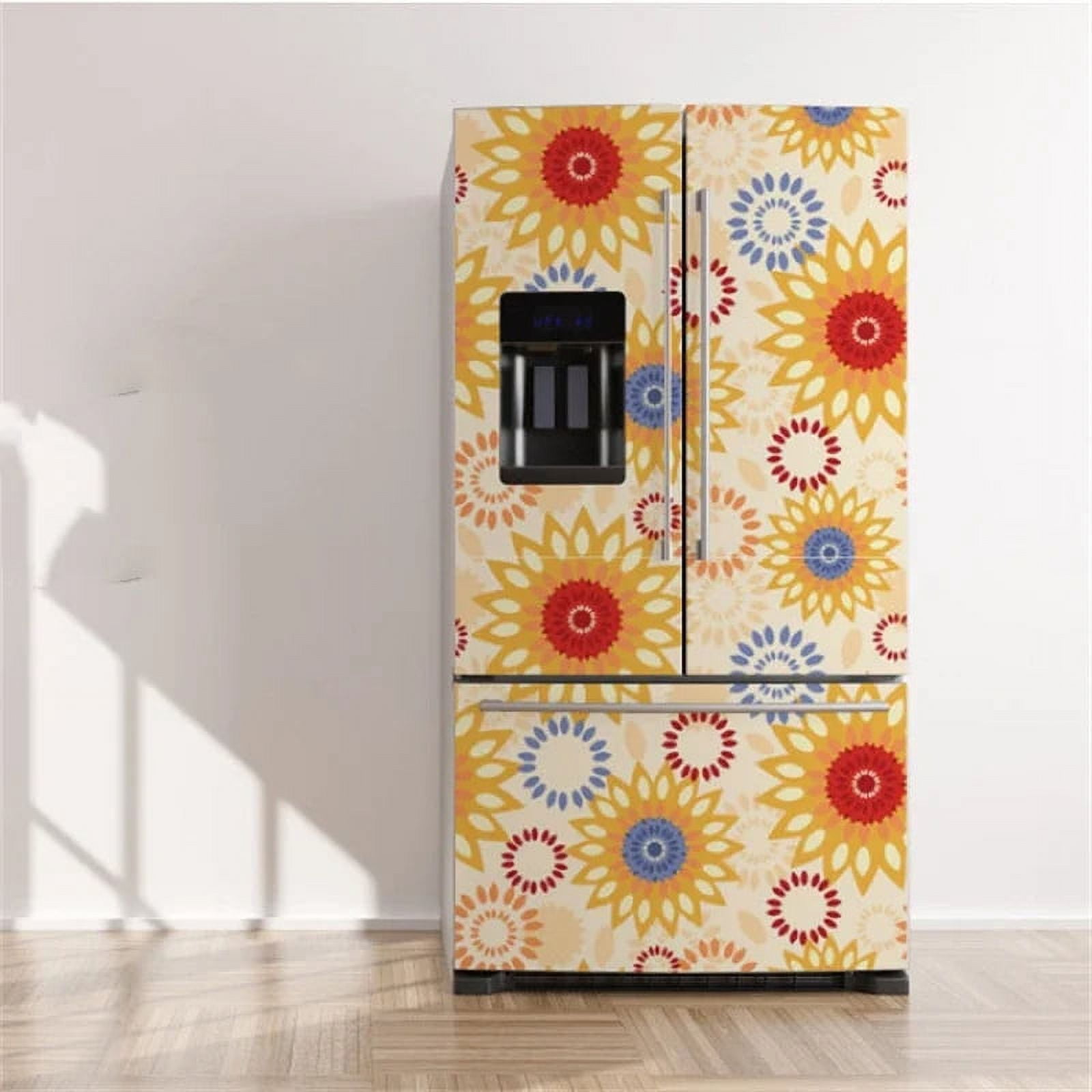 Pink Cherry Blossoms Flowers Refrigerator Stickers Spring Sakura Floral ...