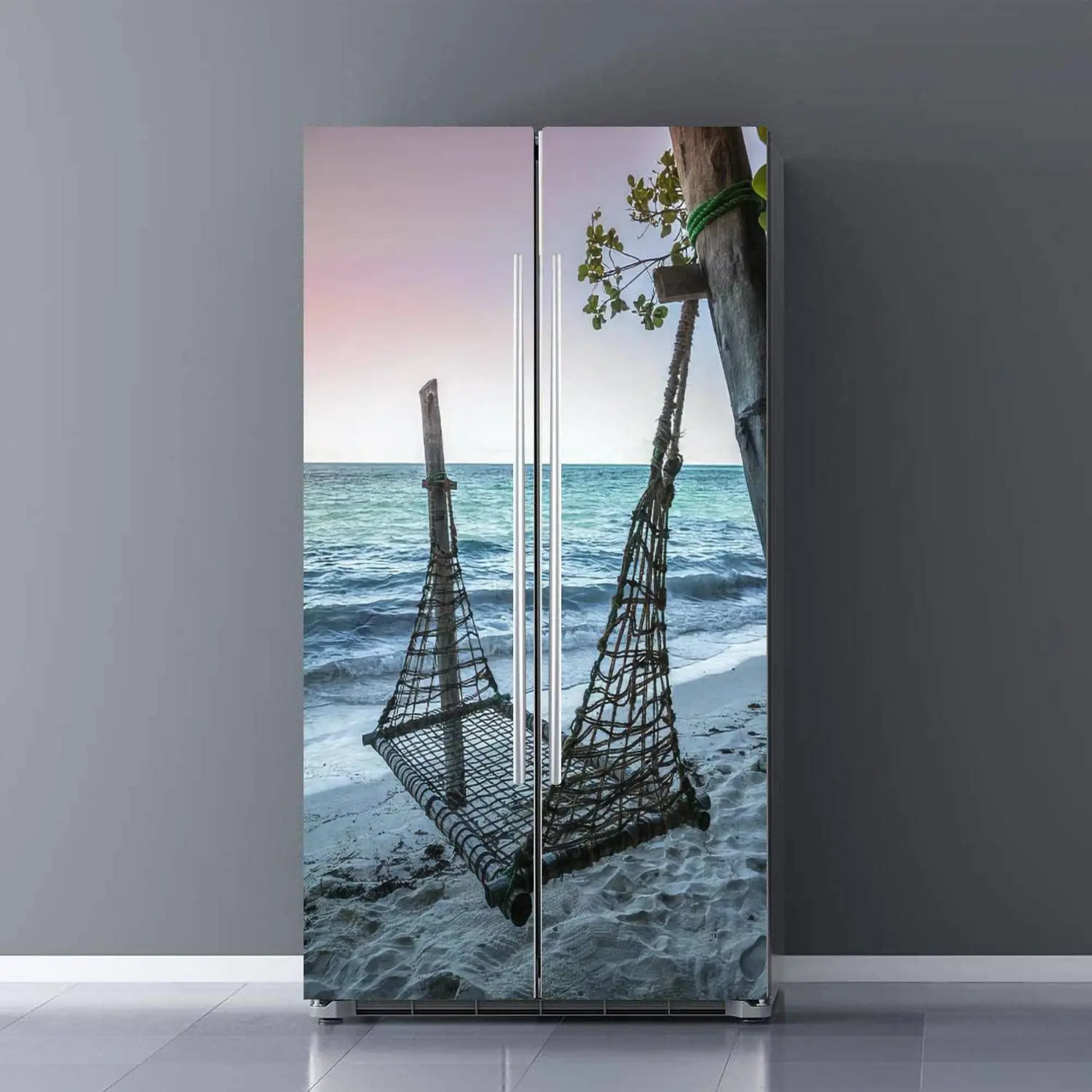 Pink Cherry Blossoms Flowers Refrigerator Stickers Spring Sakura Floral ...