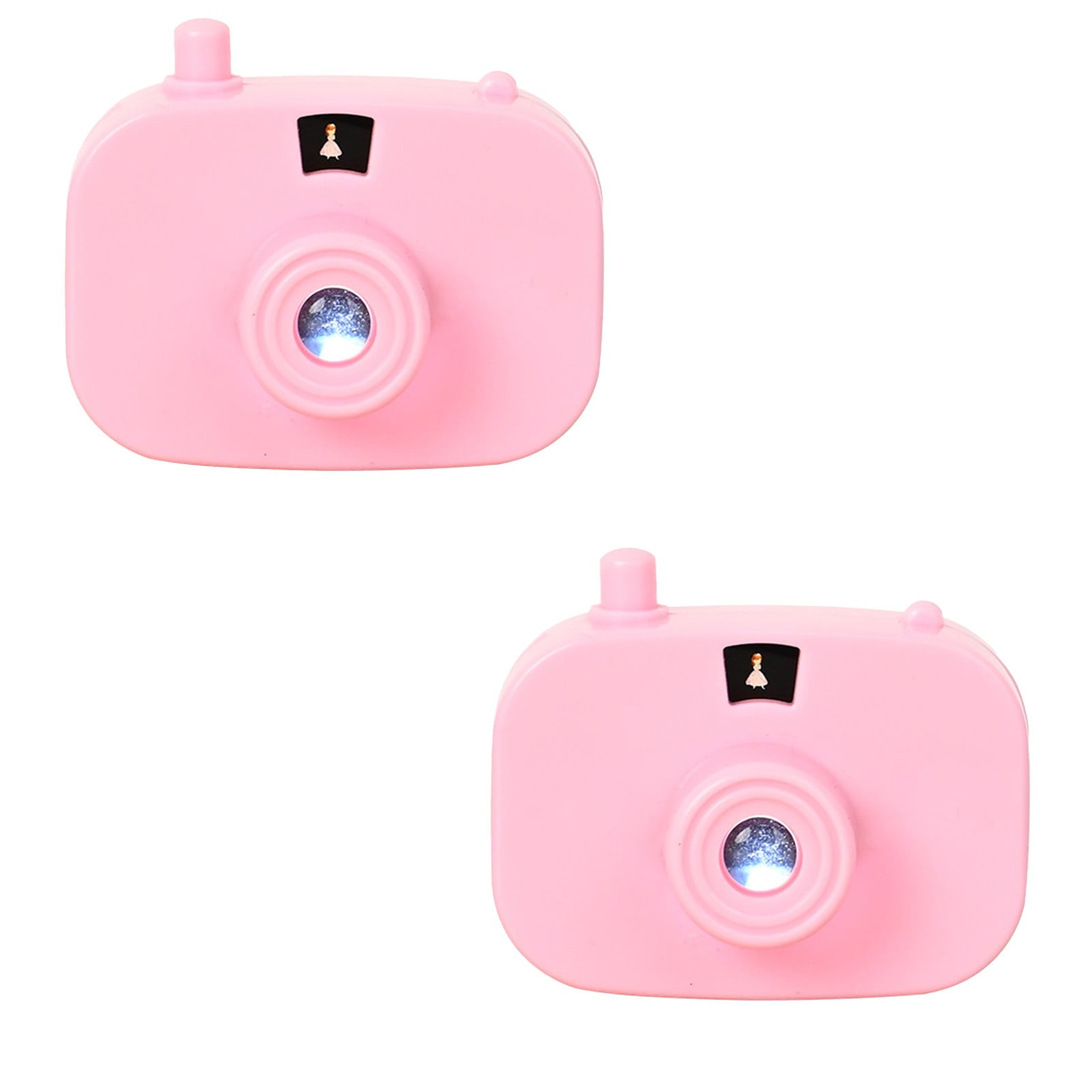 Pink Children Projection Camera Toy With 8 Images Visual Play ...