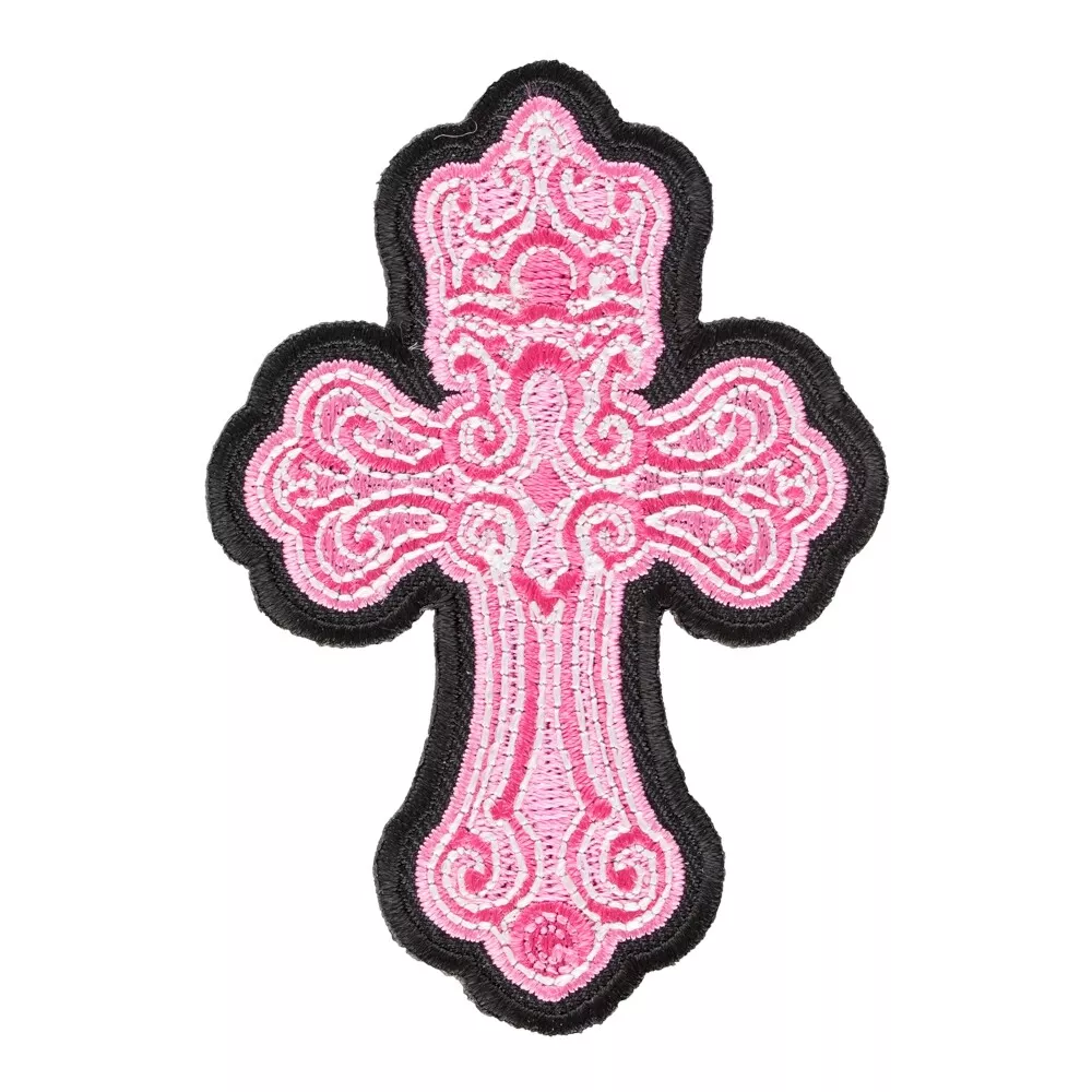 Pink Christian Cross Patch, Religious Cross Patches - Walmart.com