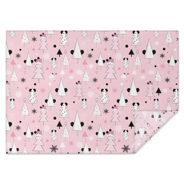 Red Christmas Tree Pattern Rectangle Tablecloth 60"x84",Waterproof ...