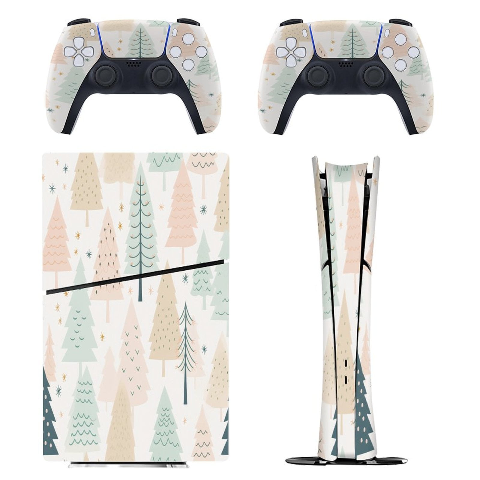 Pink, Christmas Trees, Woods PS5/PS5 Slim Digital Disc Skin Sticker For ...