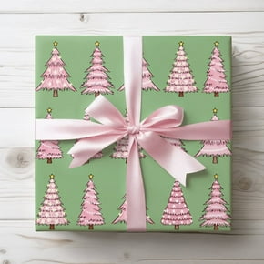 Pink Christmas Wrapping Paper