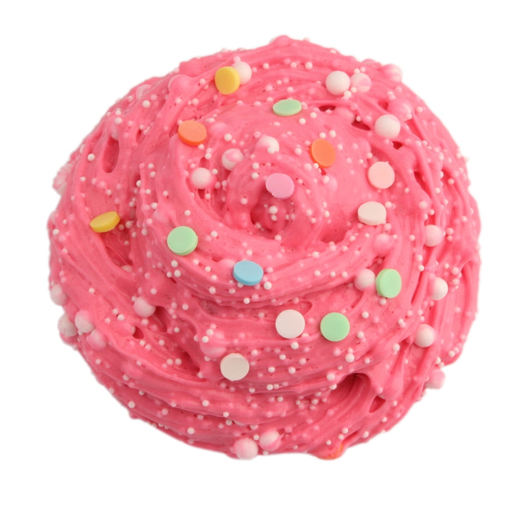 Pink Cloud Slime & Butter Slime Peach Slime for Kids - Fluffy Crunchy ...