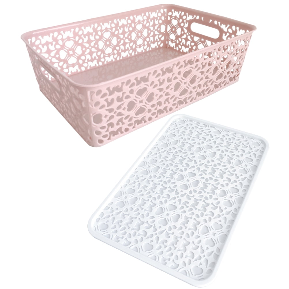 Pink Collapsible Storage Bin Toys Box House Adornment Office - Walmart.com