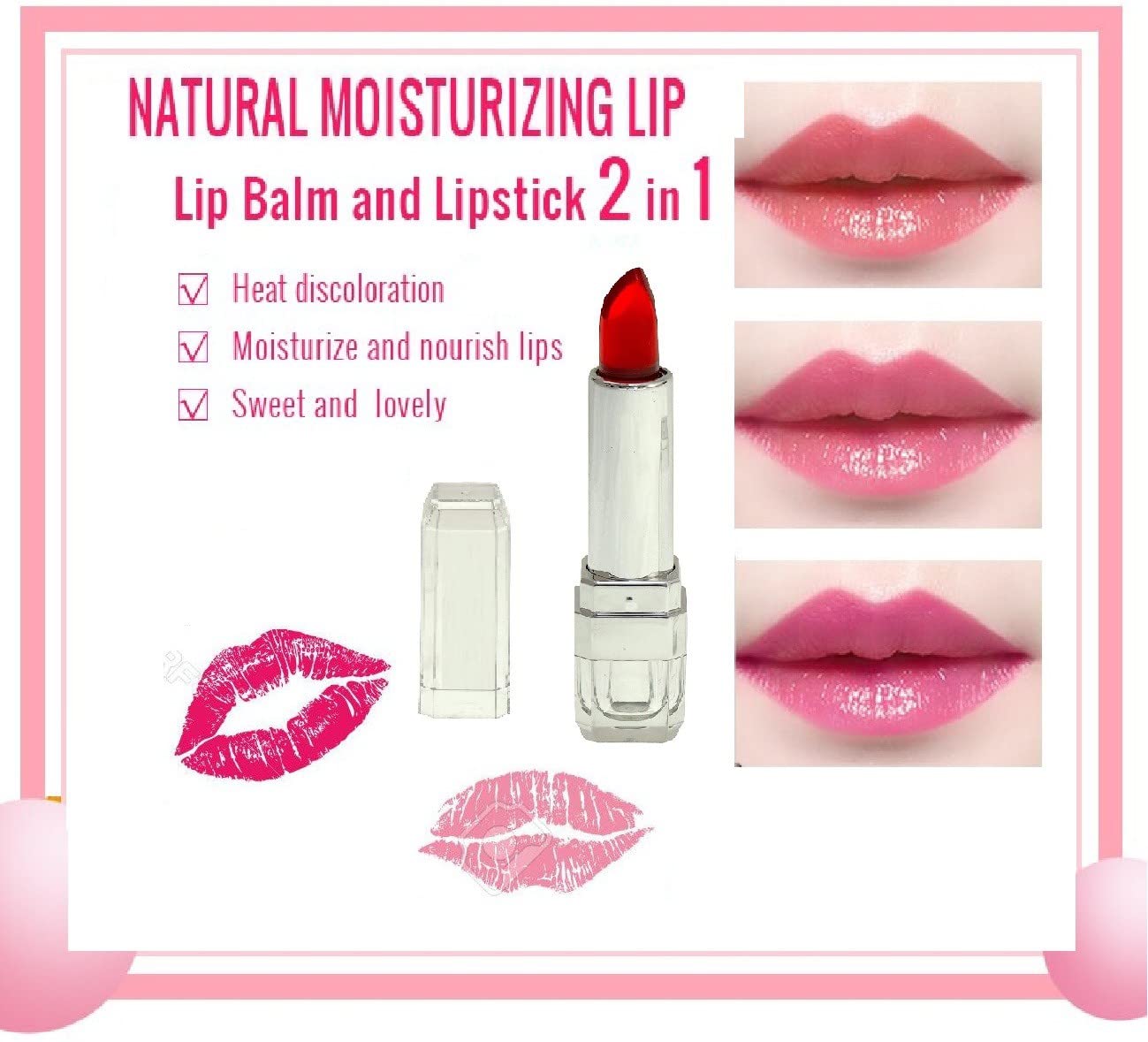 Pink Color Change Gel Lipstick - Walmart.com