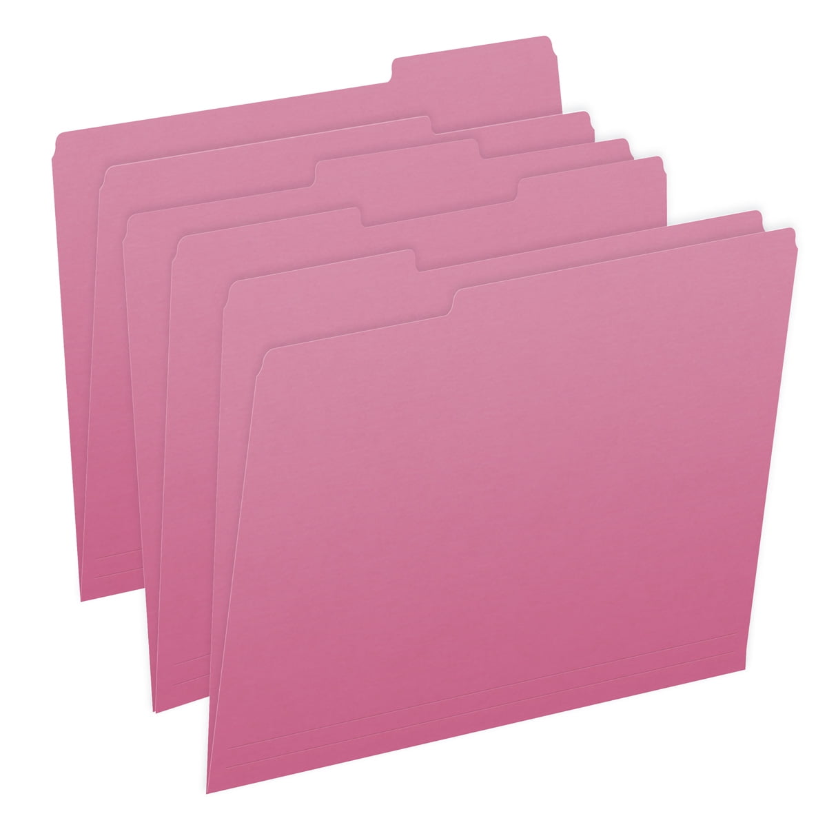 Pink Color File Folders, 1/3 Cut Top Tab, Letter Size, Perfect for ...