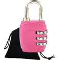 Pink Combination Locker Lock/Luggage Travel Lock/3 Digit Outdoor ...